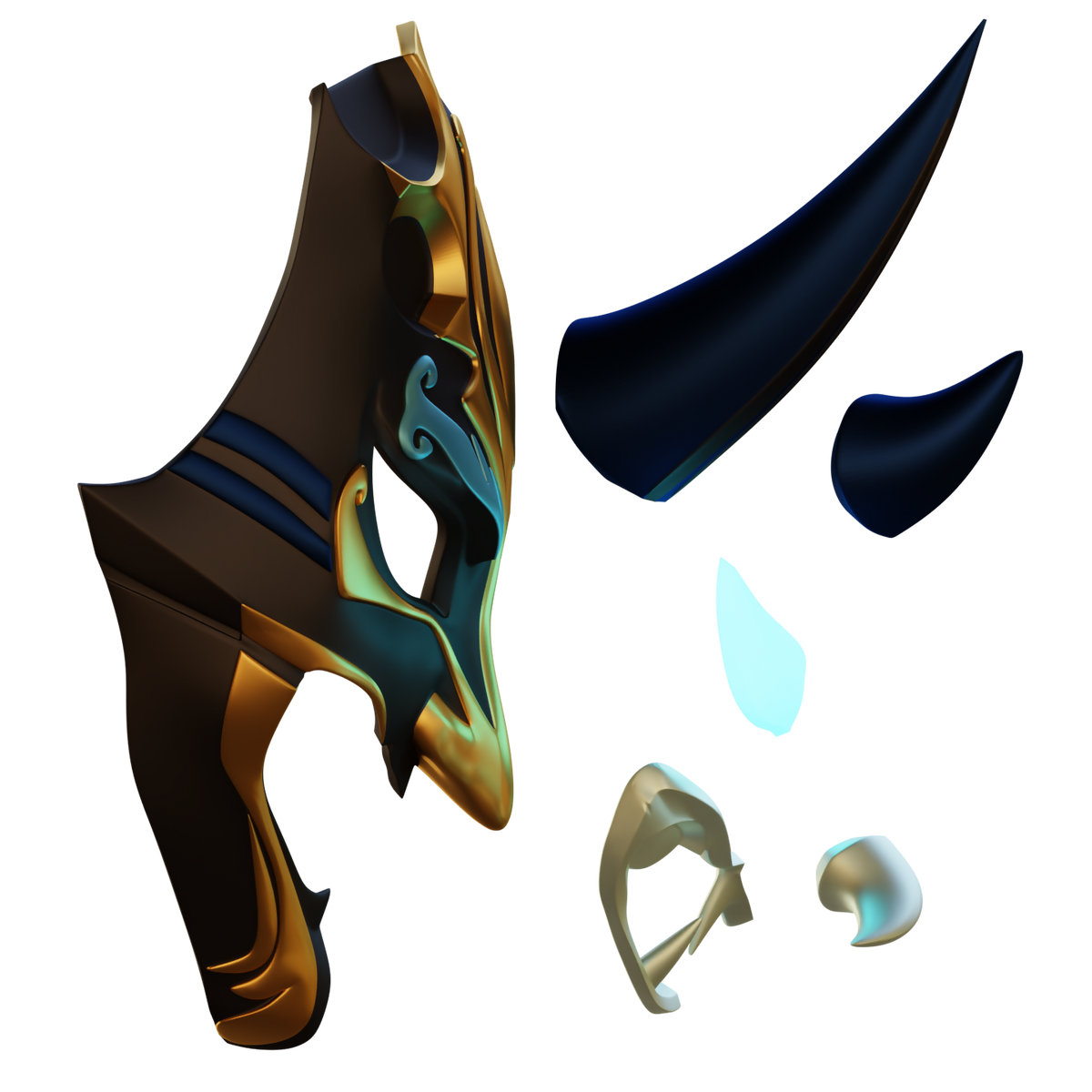 Genshin Impact Xiao Mask - 3D Print Model – Wireframe