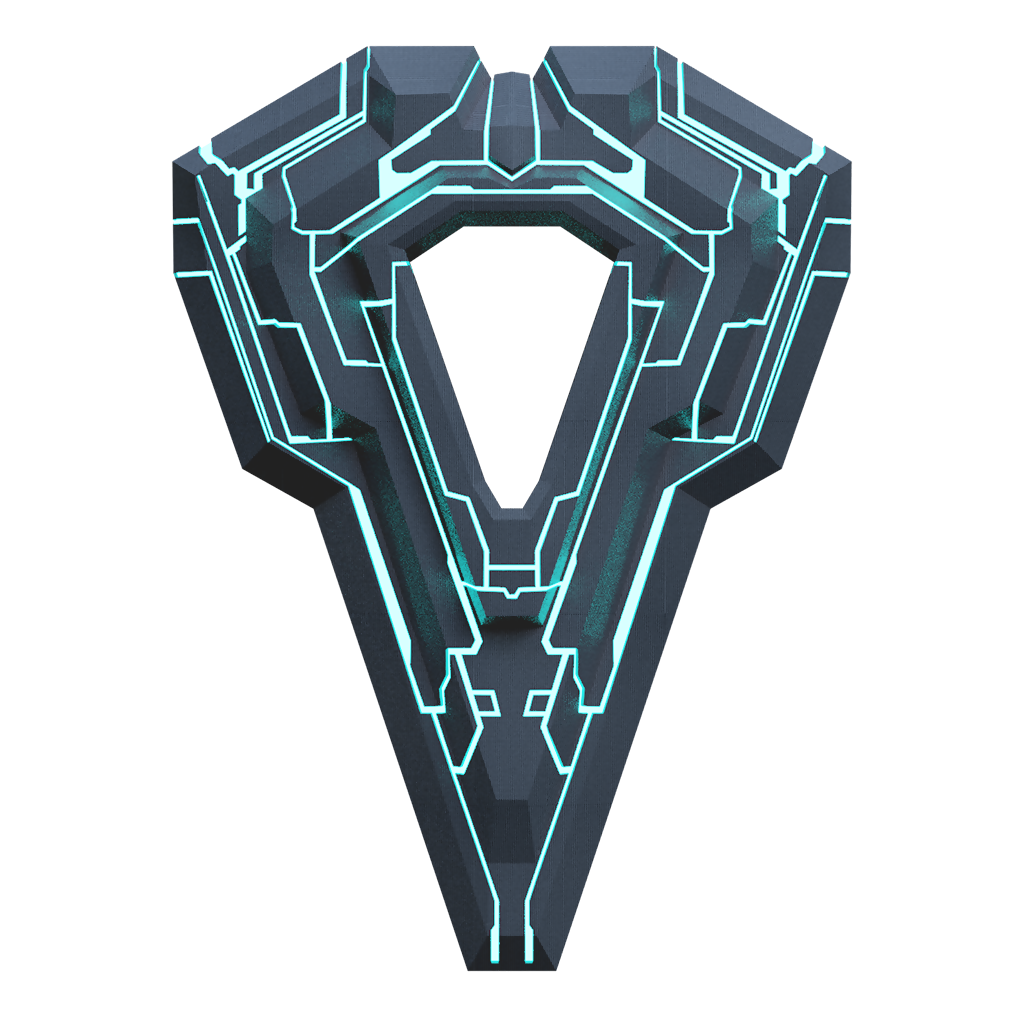 Halo The Series: "Keystone" Forerunner Artifact 3D Print Files – Wireframe