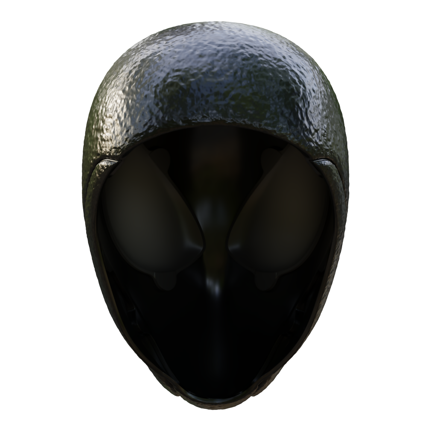 VEK3D Spider-Man Black Suit helmet File – Wireframe