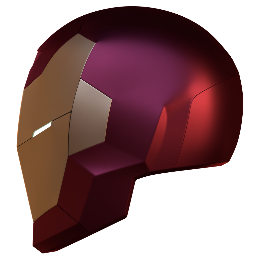 VEK3D Ironman Model 51 Prime Helmet File – Wireframe