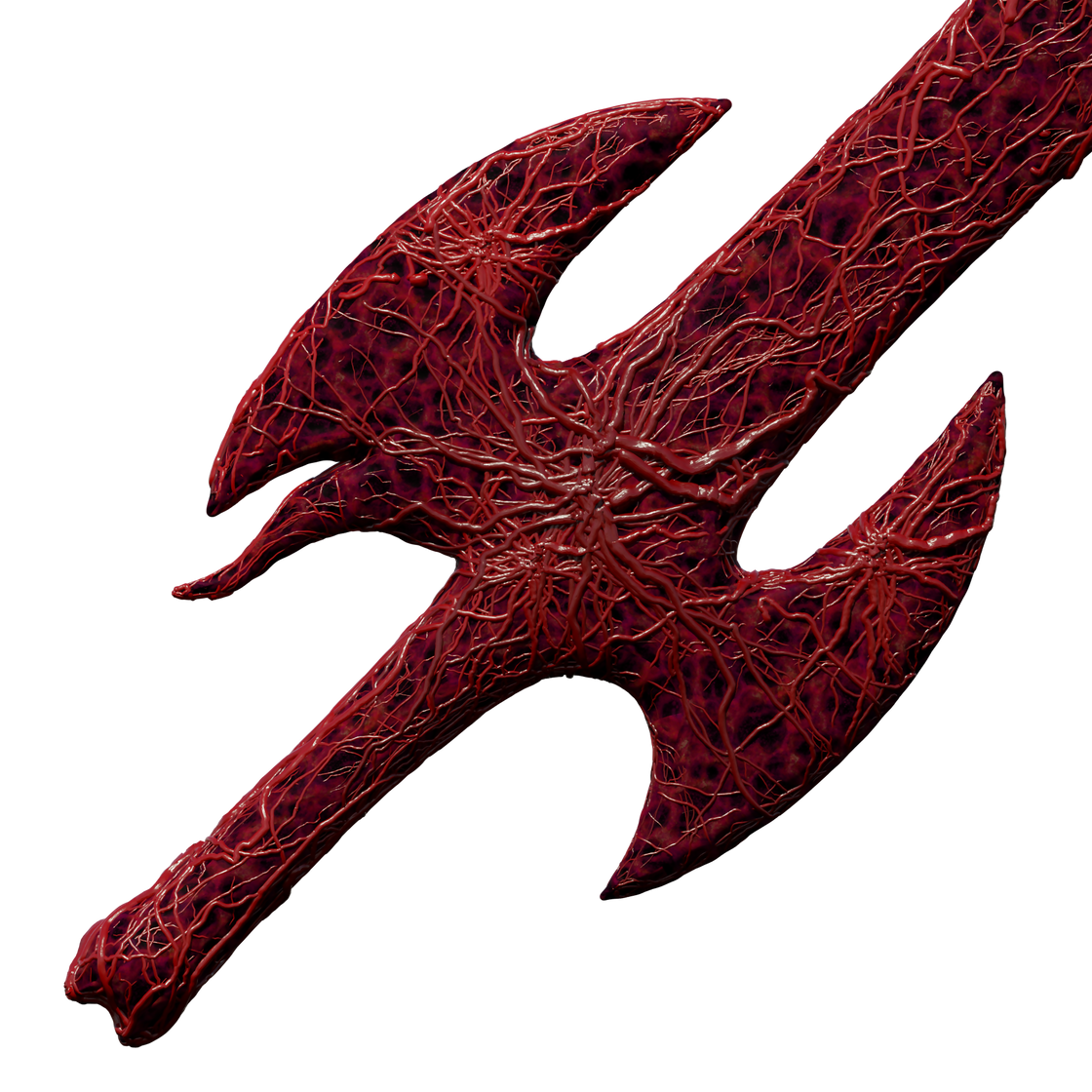 All-Black the Necrosword - 3D Print Model – Wireframe