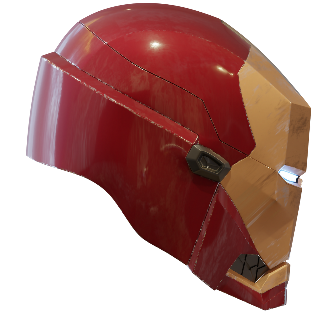 Iron Man mk35 "Red Snapper" 3D Model – Wireframe