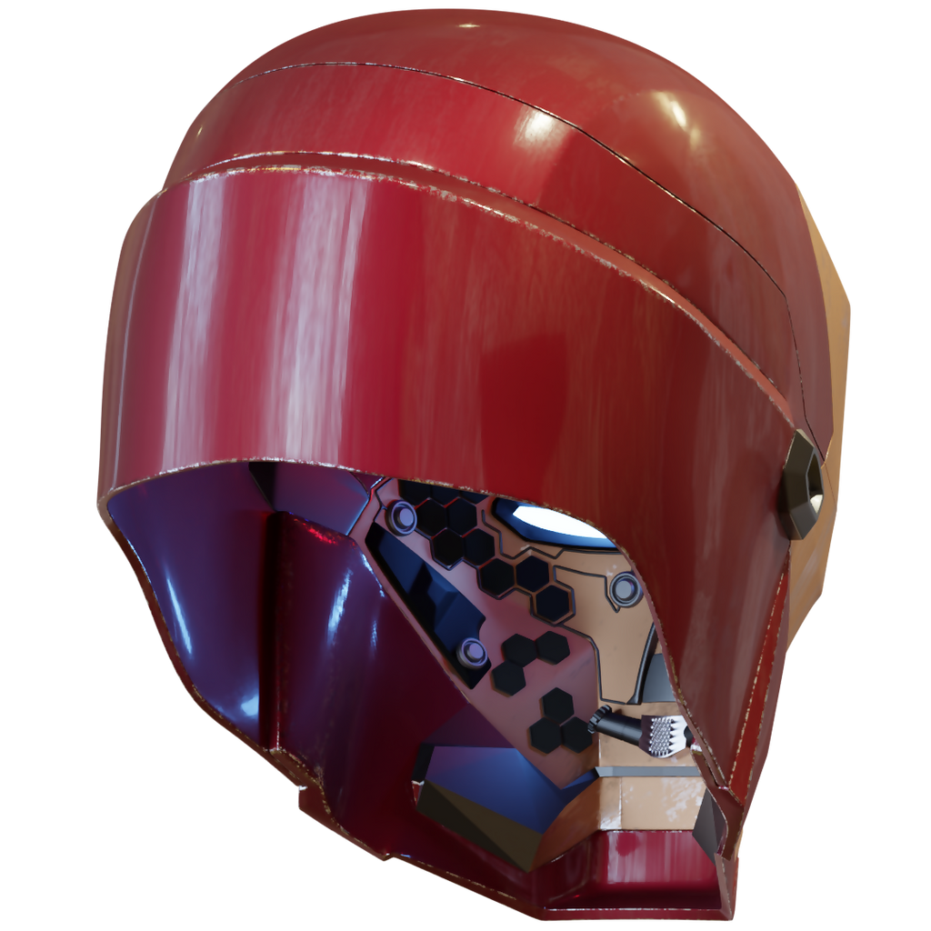 Iron Man mk35 "Red Snapper" 3D Model – Wireframe