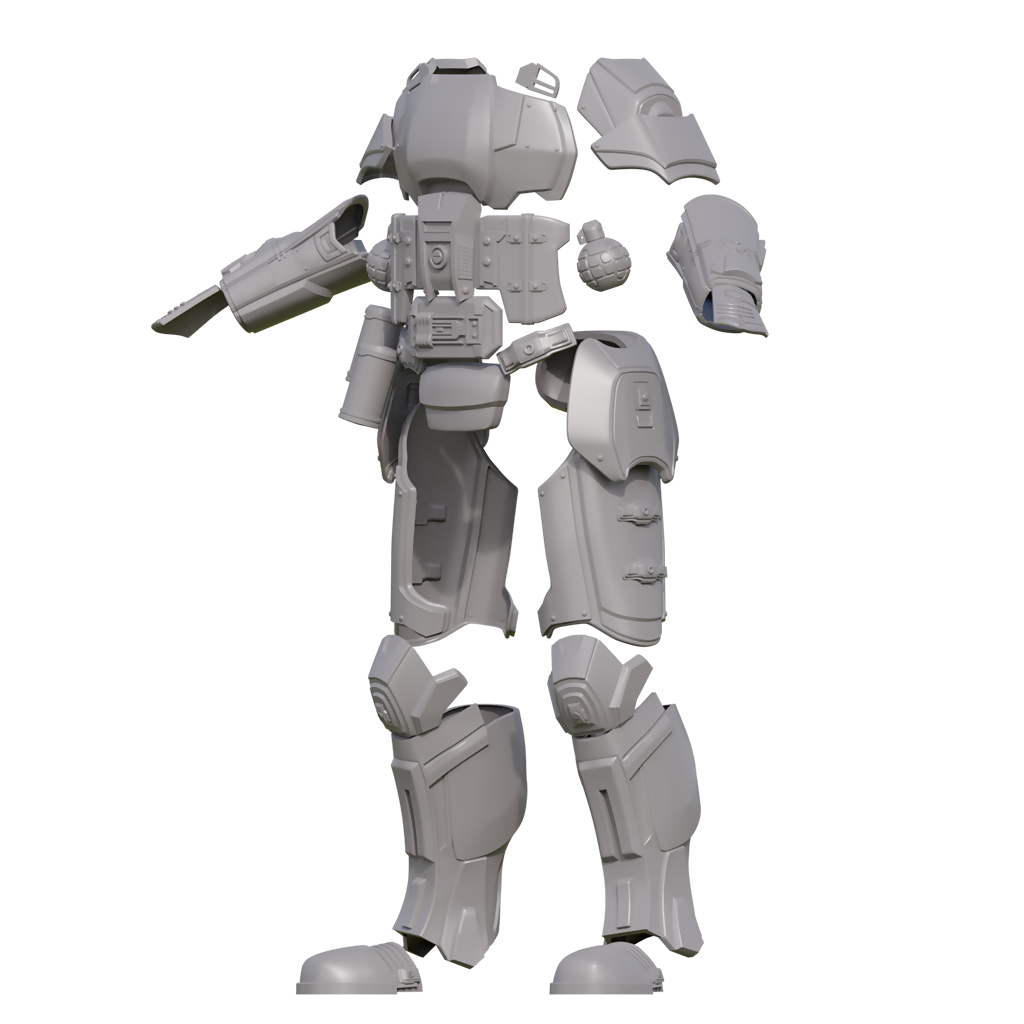 Halo 3 ODST "We Are ODST" Armor 3D Print Files – Wireframe