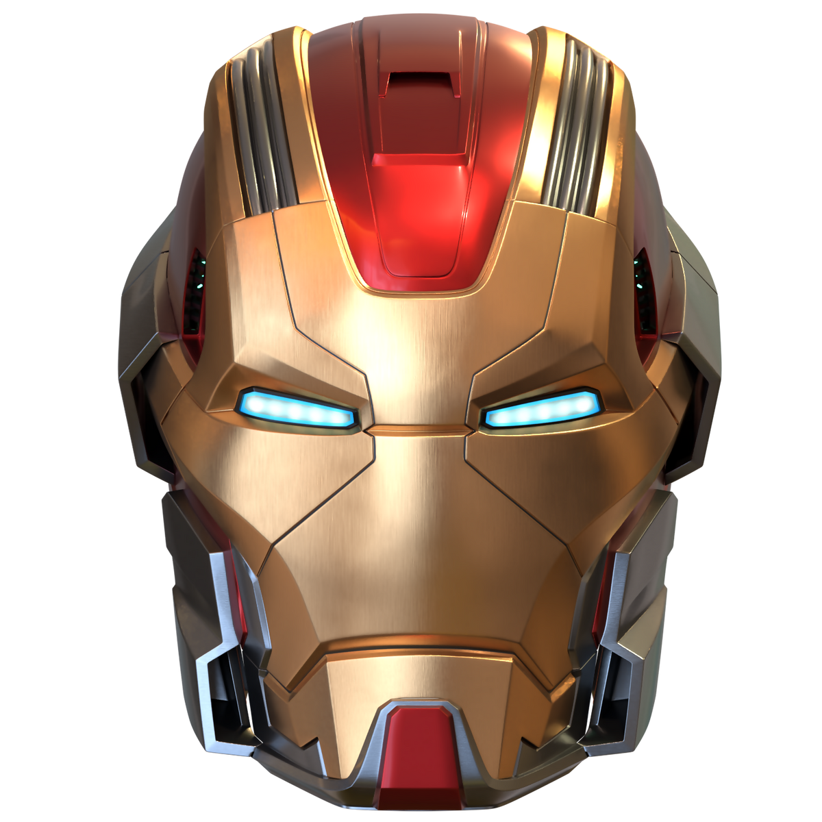Iron Man Mk17 "Heartbreaker" Helmet Motorized 3D Model – Wireframe
