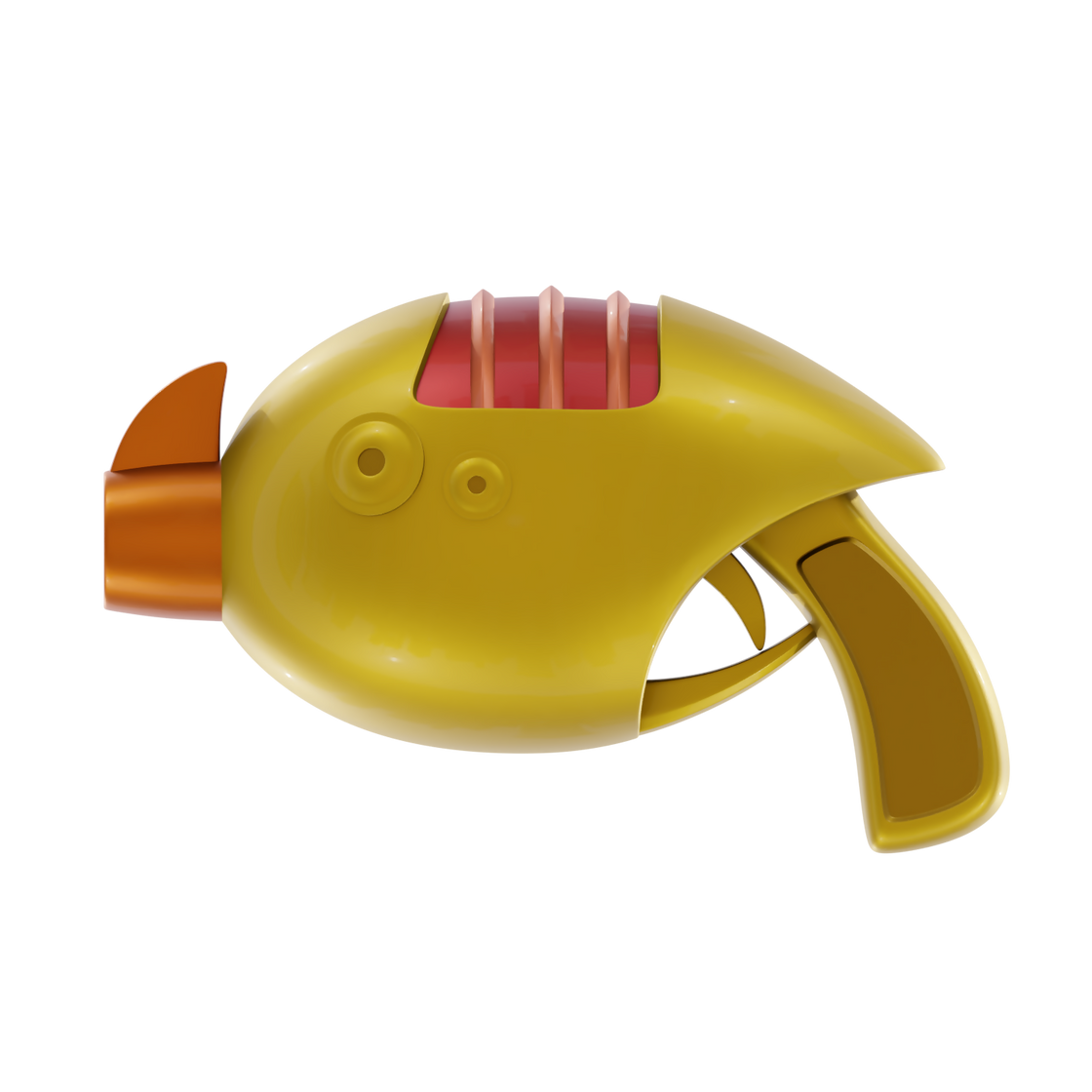 Stitch Ray Gun - Lilo & Stitch - 3D Print Model – Wireframe