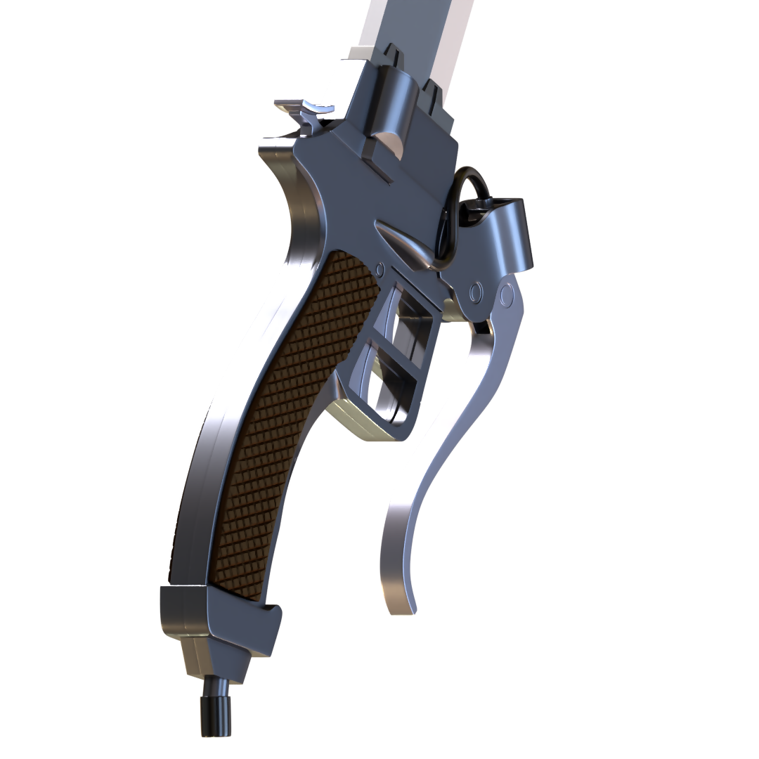 ODM gear sword 3D Model – Wireframe