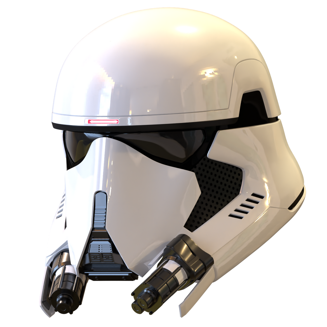 Concept First Order Stormtrooper Helmet - 3D Print Model – Wireframe