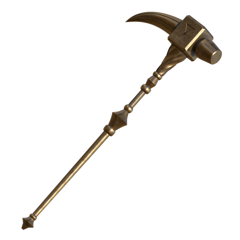 Diane's Hammer Gideon - Seven Deadly Sins - 3D Print Model – Wireframe