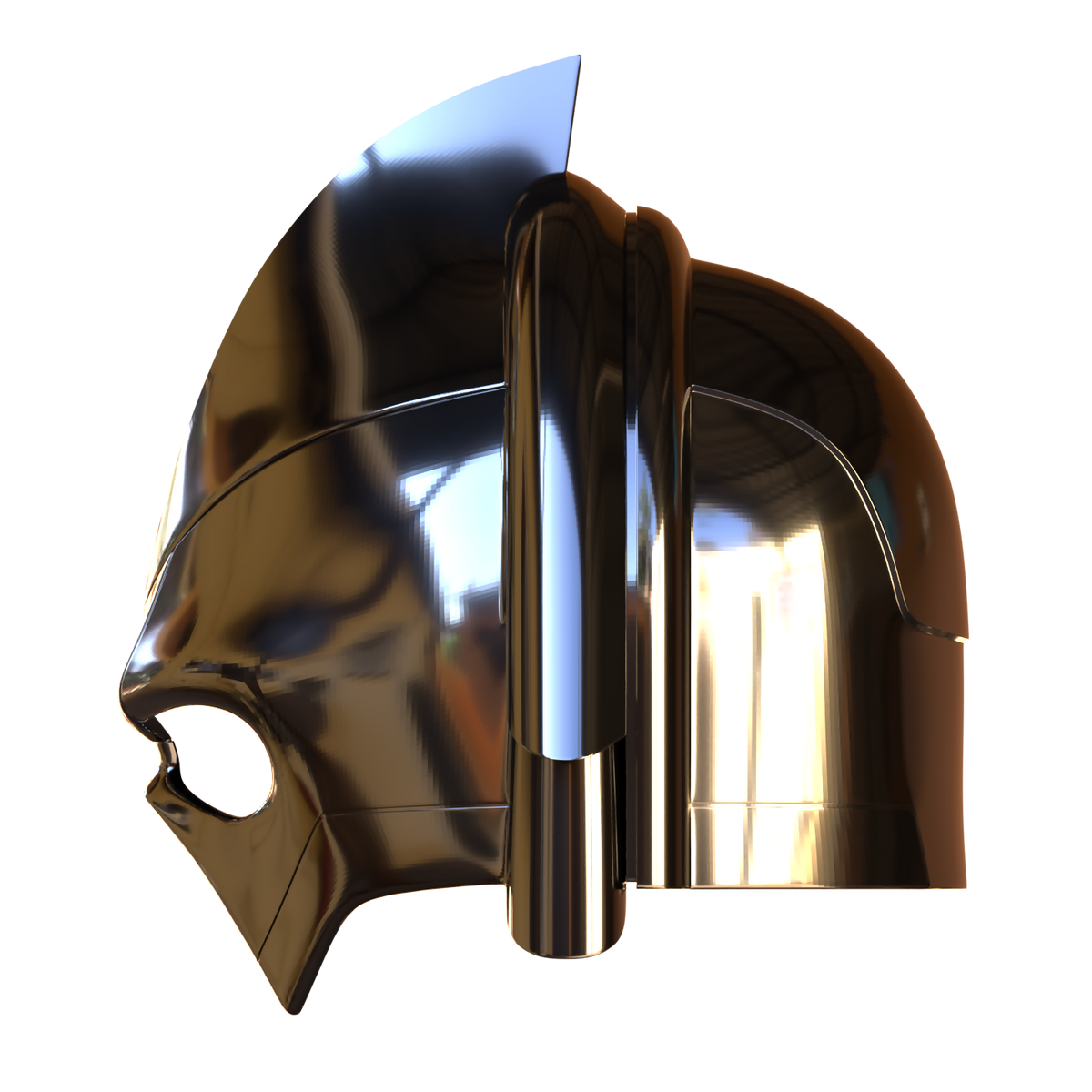 Peacemaker Underwater World Helmet - 3D Print Model – Wireframe