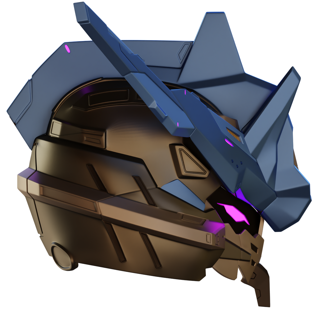 Gundam Vidar Helmet - 3D Print Model – Wireframe