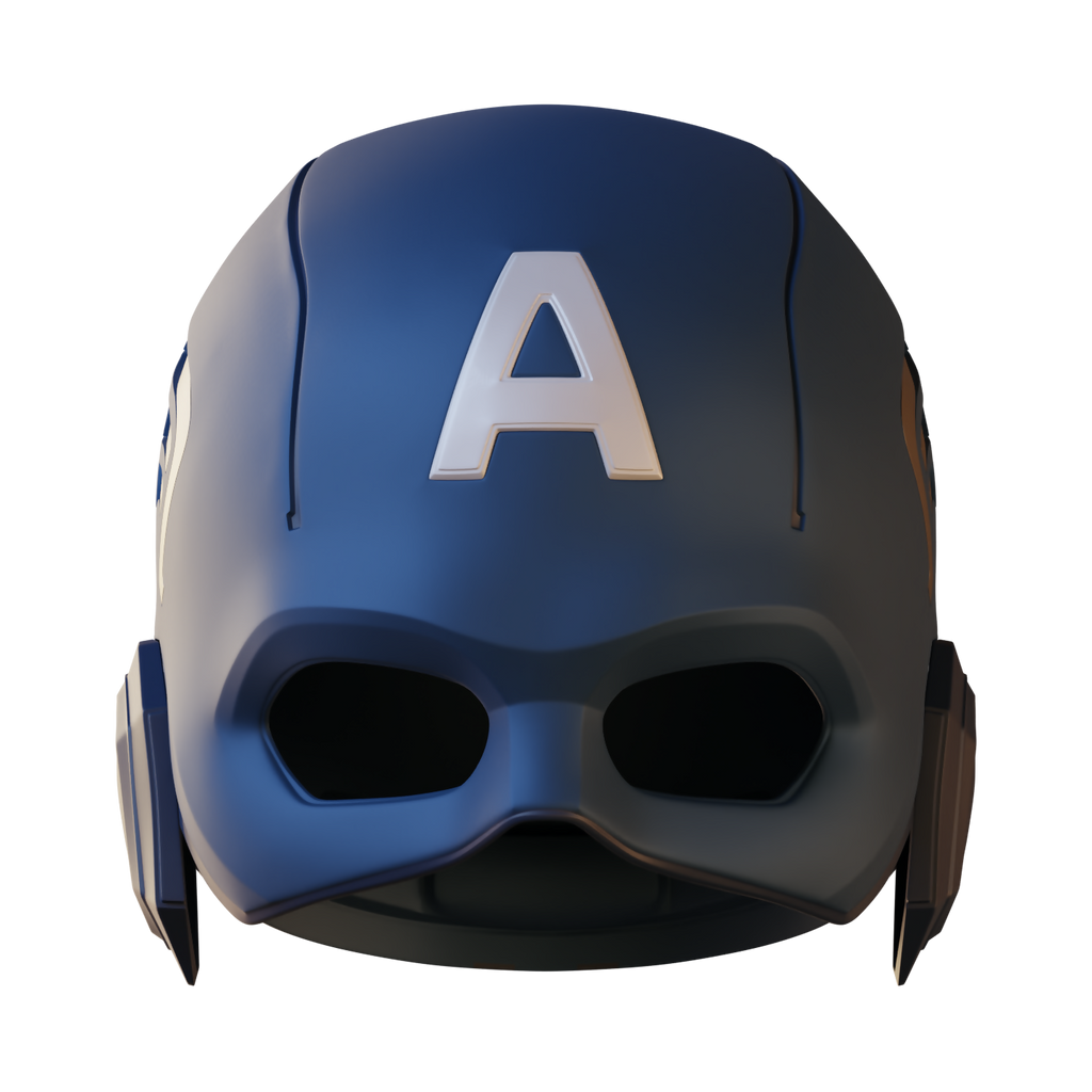 2012 Captain America Helmet - 3D Print Model – Wireframe