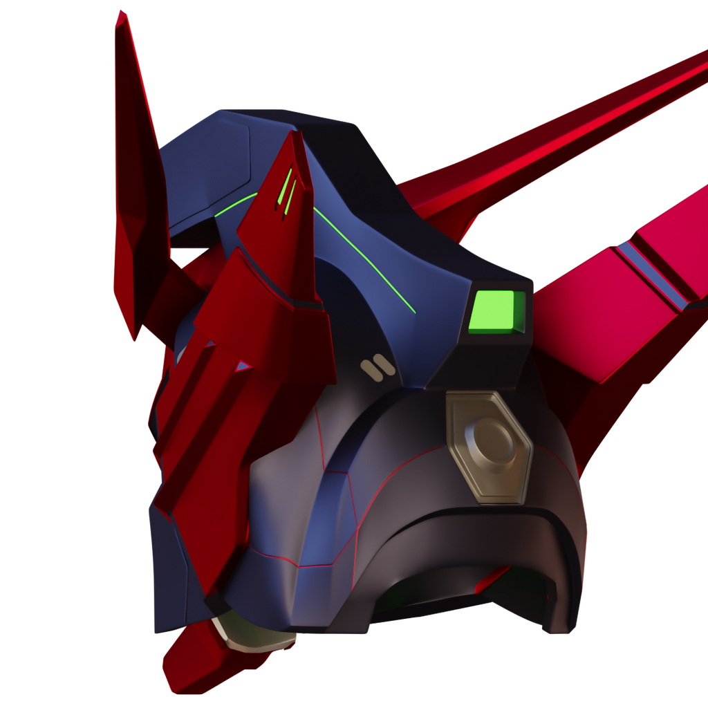OZ-13MS Epyon Gundam 3D Model – Wireframe