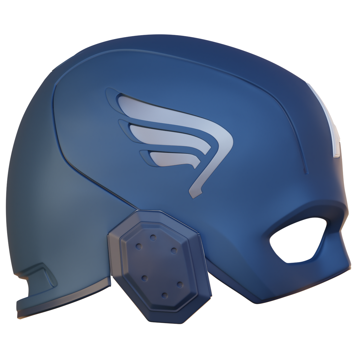 2012 Captain America Helmet - 3D Print Model – Wireframe