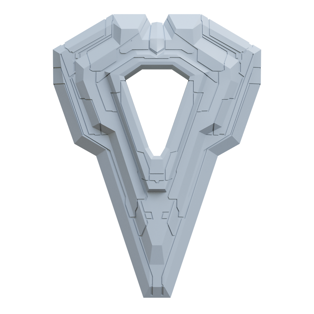 Halo The Series: "Keystone" Forerunner Artifact 3D Print Files – Wireframe