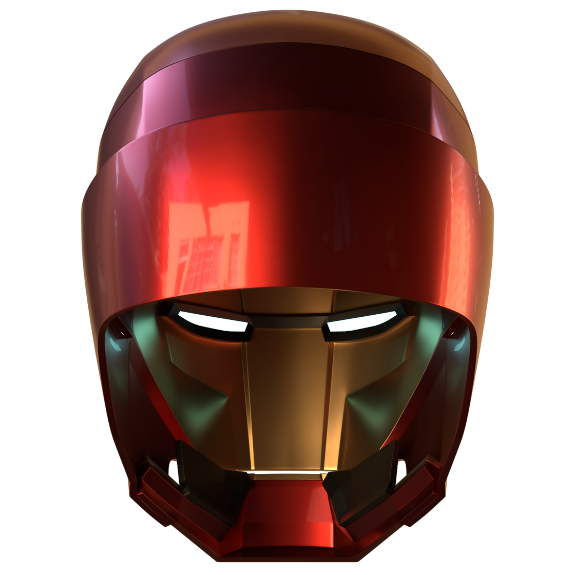 VEK3D Ironman Mark 35 Red Snapper Helmet File – Wireframe