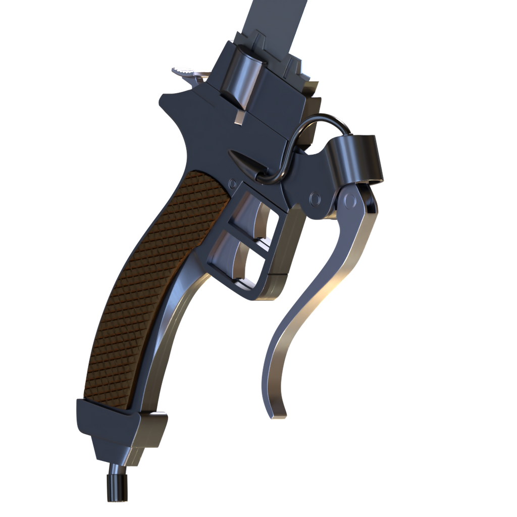 ODM gear sword 3D Model – Wireframe