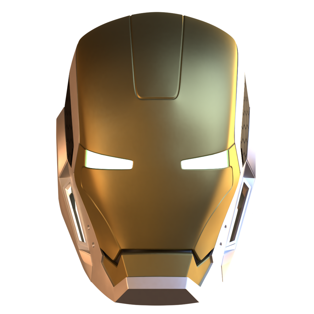 VEK3D Ironman Mark 39 Starboost Helmet File – Wireframe