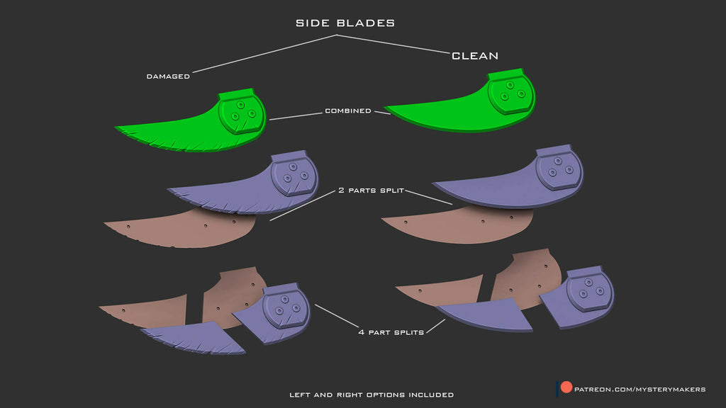 Spiker Carbine Blaster - 3D Print Model – Wireframe
