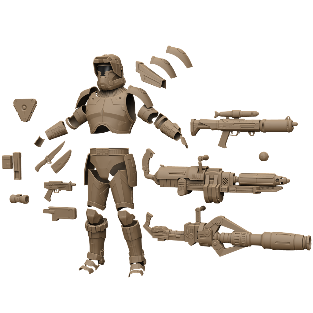 Havoc squad armor – Wireframe