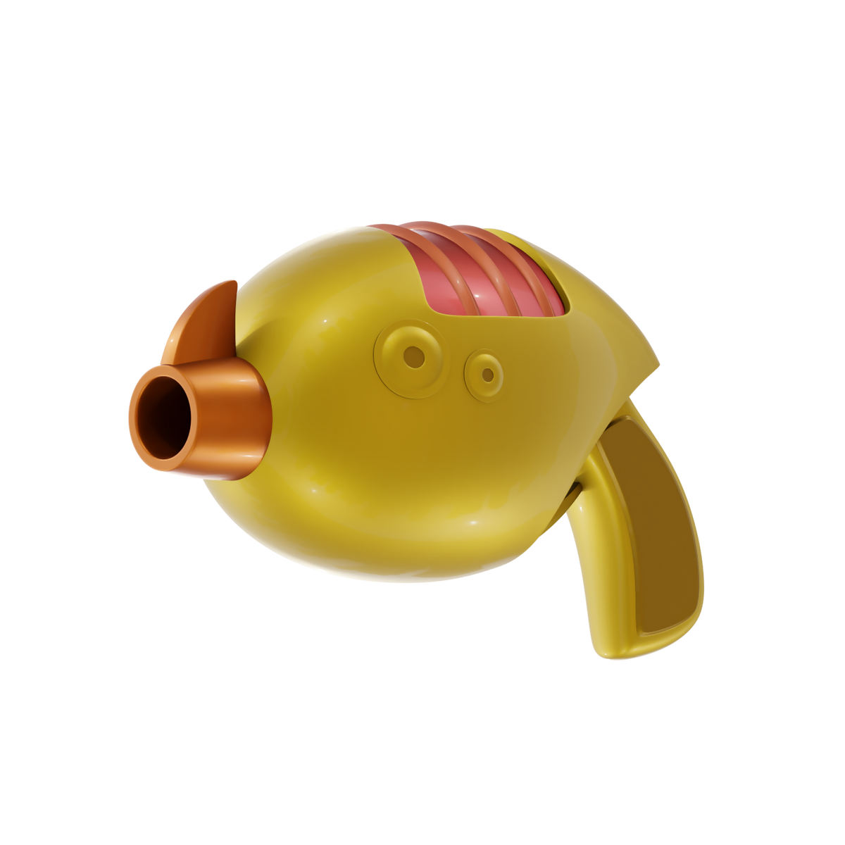 Stitch Ray Gun - Lilo & Stitch - 3D Print Model – Wireframe