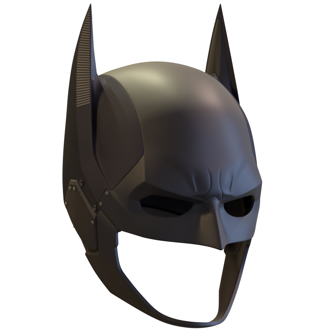 Ben Affleck Concept Batman Cowl - 3D Print Model – Wireframe