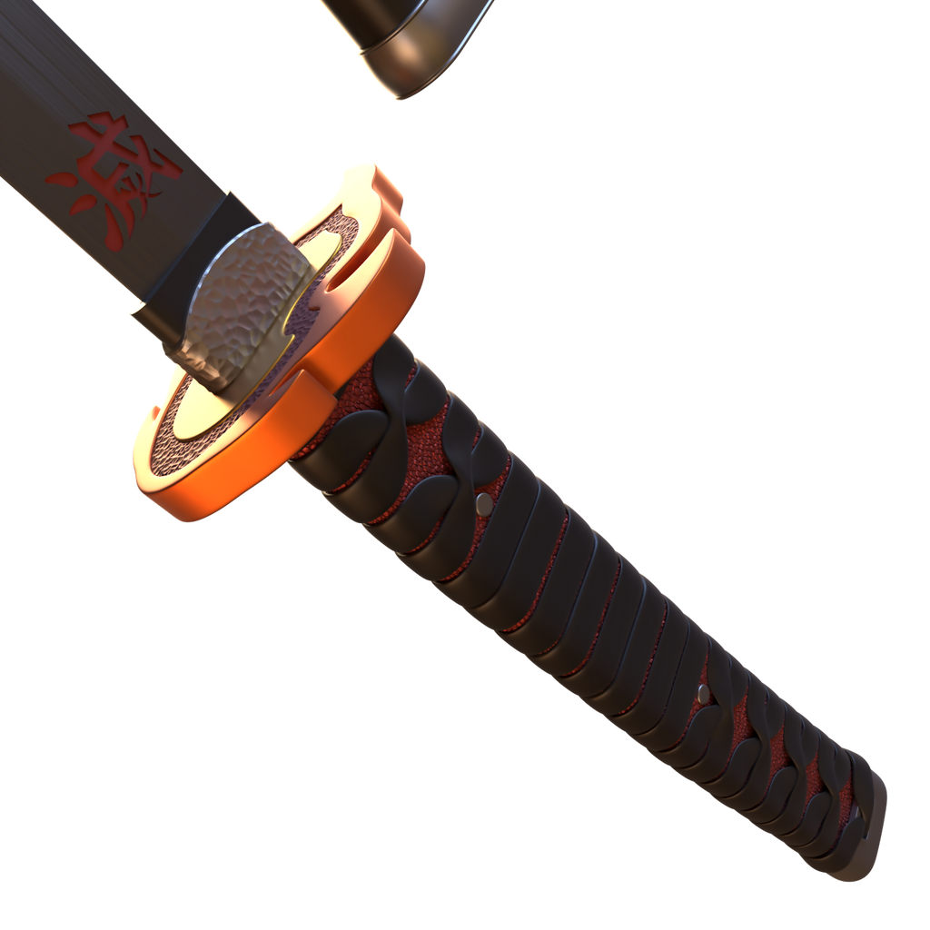 Demon Slayer Tanjiro's Katana - 3D Print Model – Wireframe