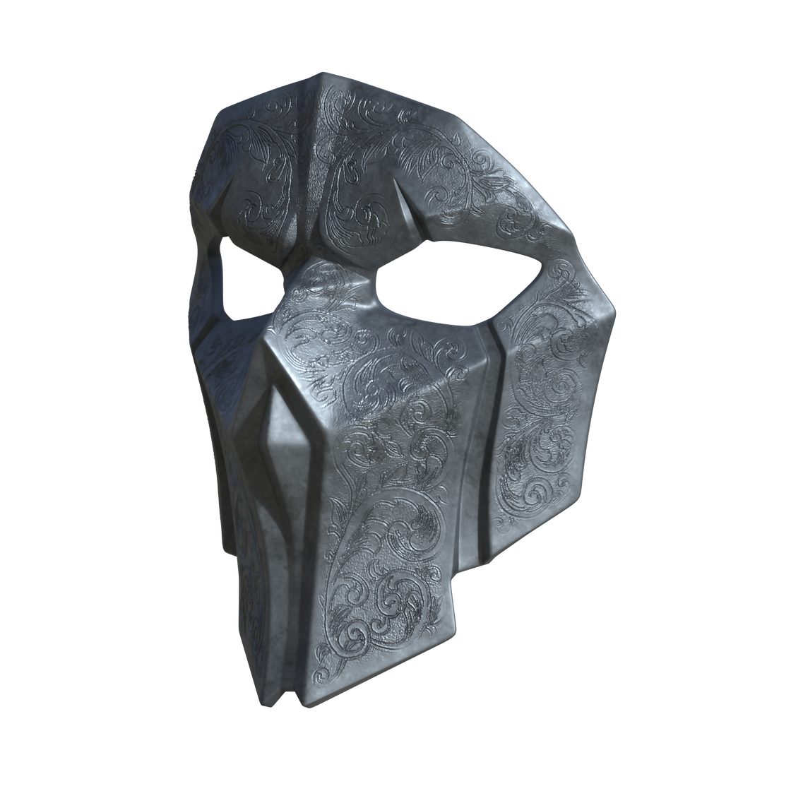 Hogwarts Legacy Iron Mask - 3D Print Model – Wireframe