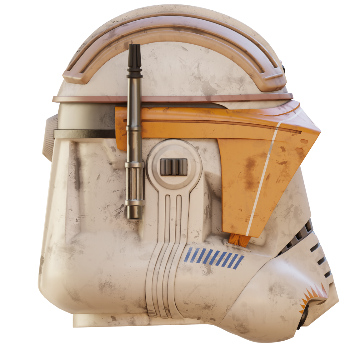 Commander Cody Helmet - 3D Print Model – Wireframe