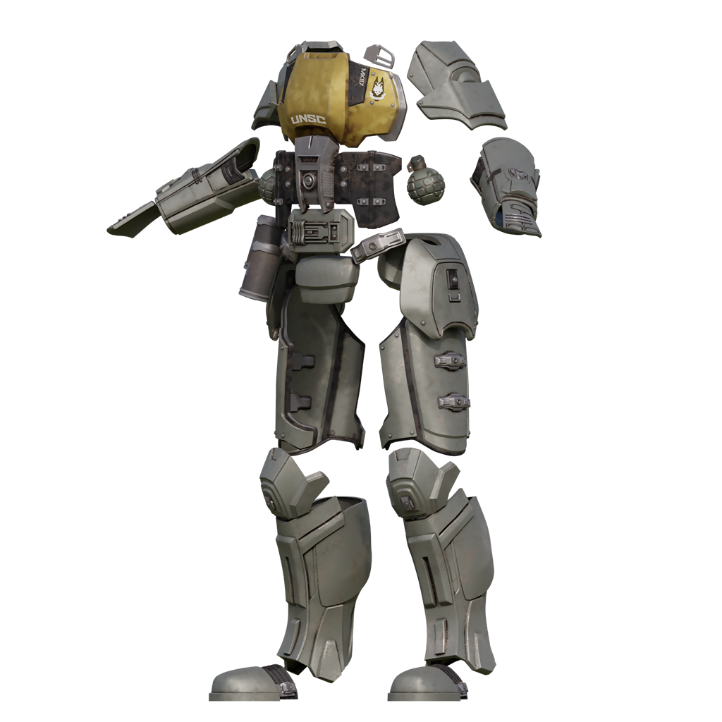 Halo 3 ODST "We Are ODST" Armor 3D Print Files – Wireframe
