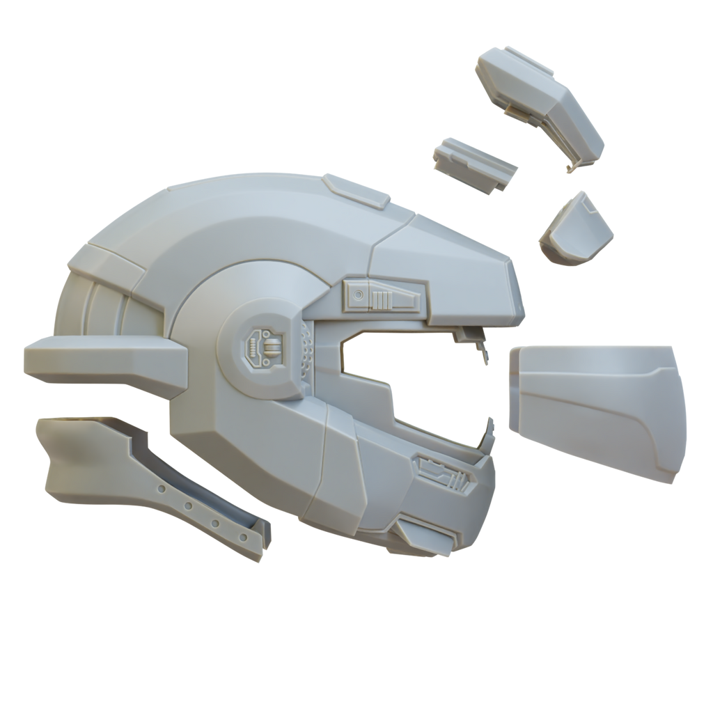 Halo Reach Grenadier "Jorge" Helmet 3D Print Files – Wireframe