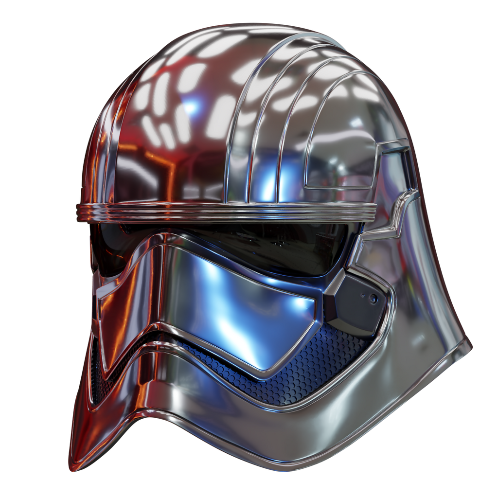 Captain Phasma Helmet - 3D Print Model – Wireframe