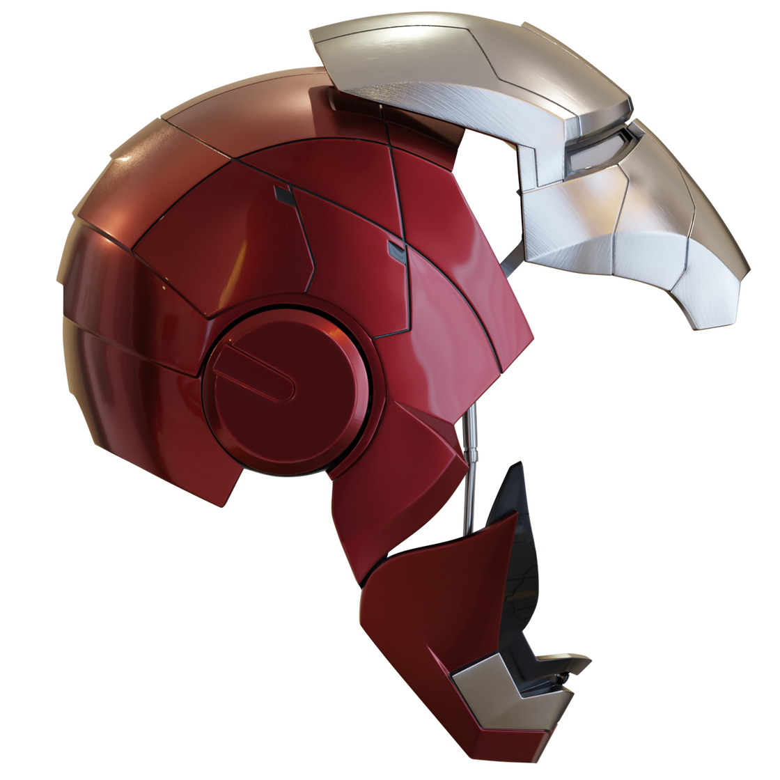 Motorized Walsh3D Ironman Mark 5 V2 Helmet 3D Print Model – Wireframe