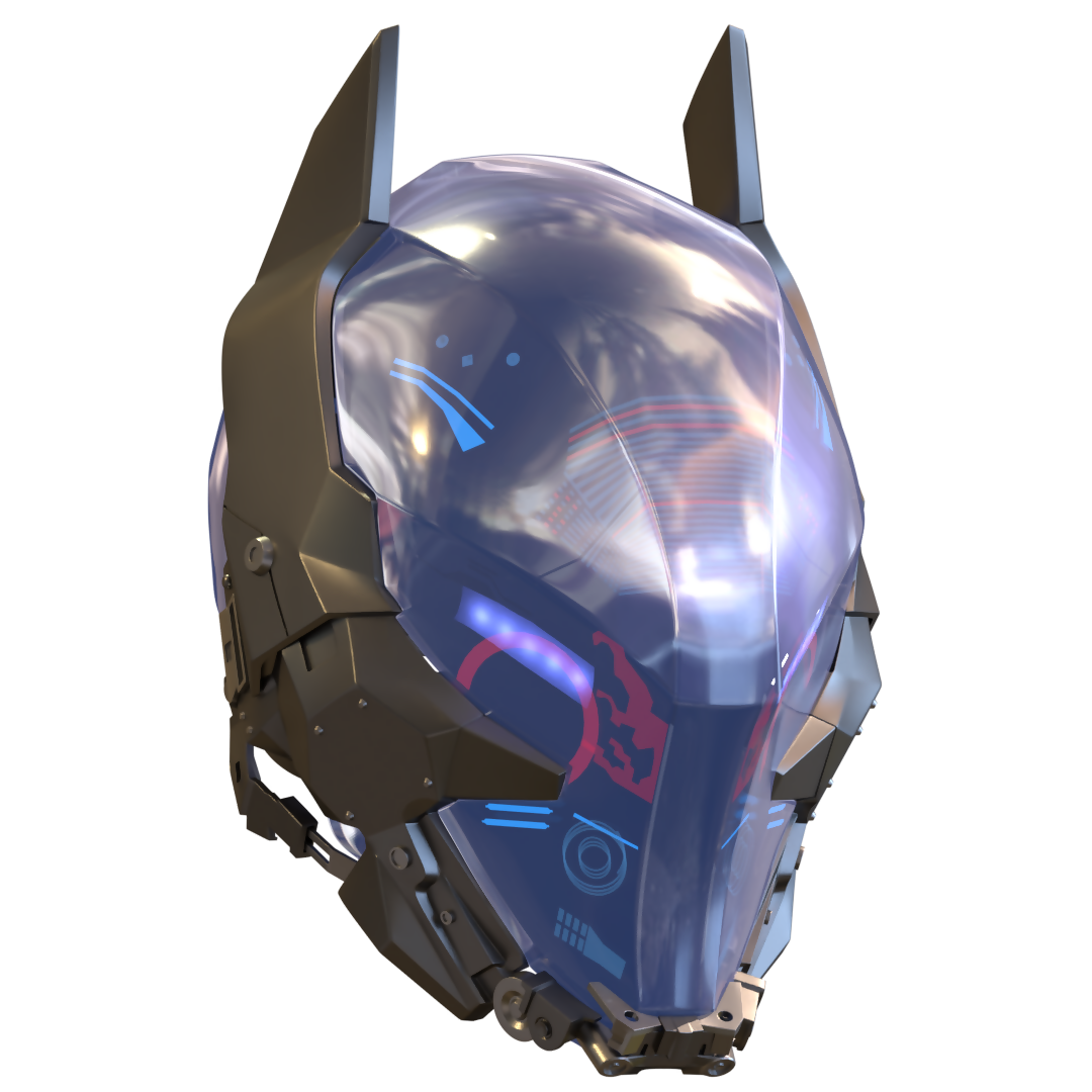 Arkham Knight Helmet - 3D Print Model – Wireframe