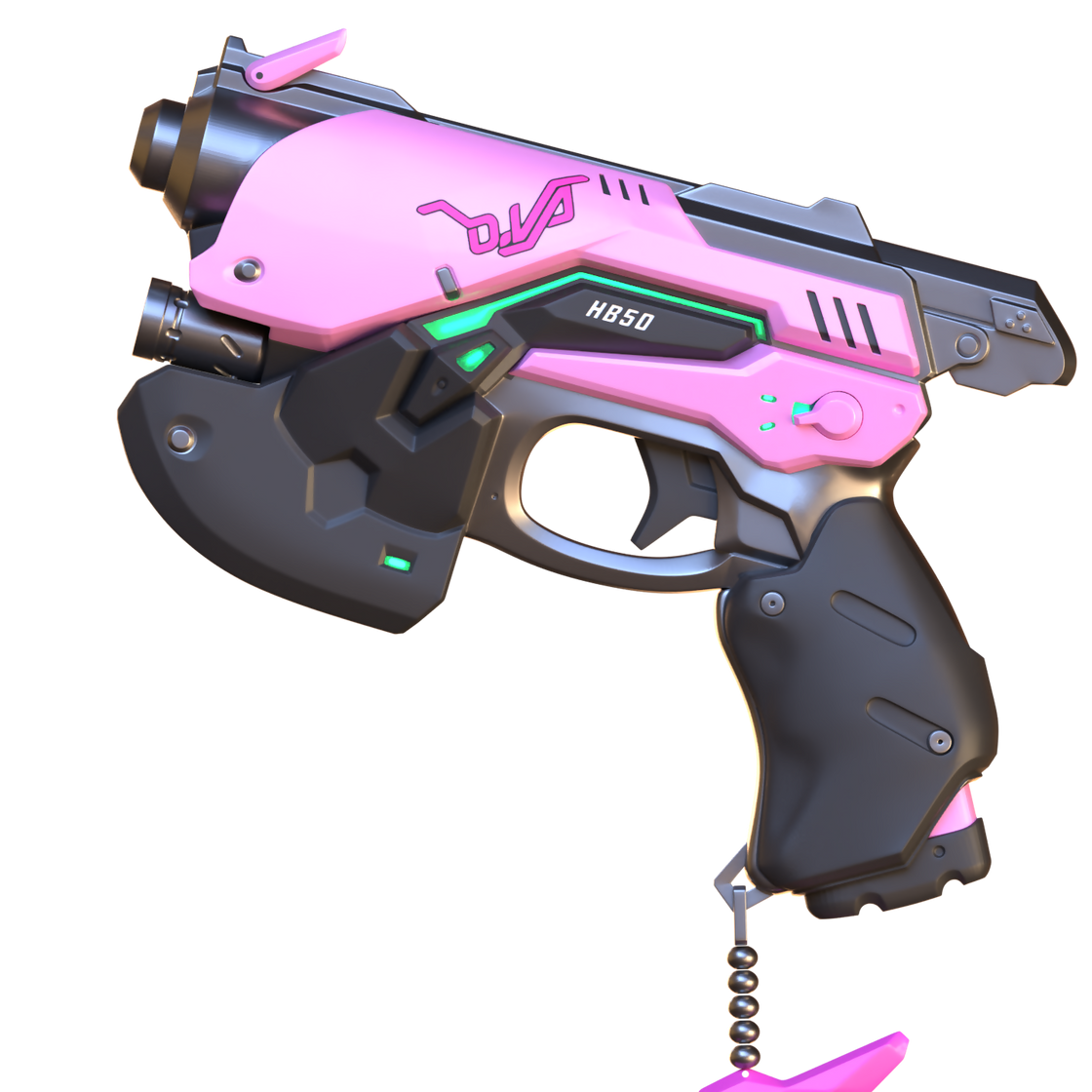 Overwatch D.Va Blaster - 3D Print Model – Wireframe