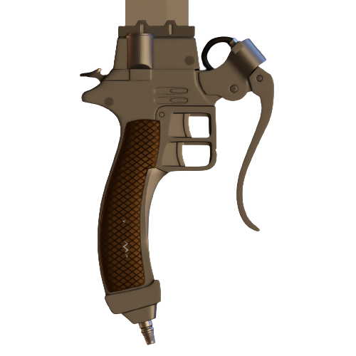 Attack On Titan ODM Gear Sword 3D Print Model – Wireframe