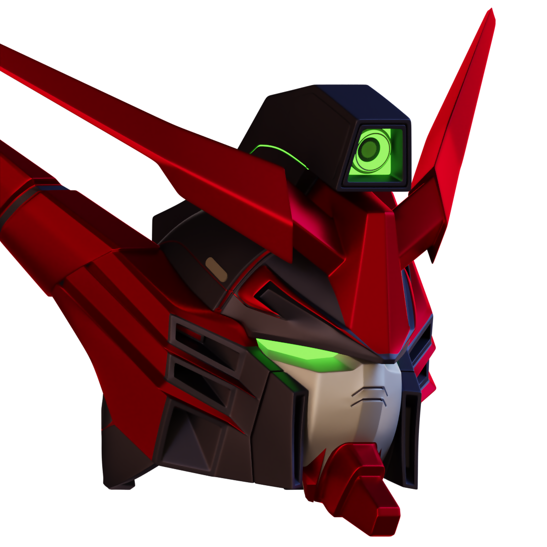 OZ-13MS Epyon Gundam 3D Model – Wireframe