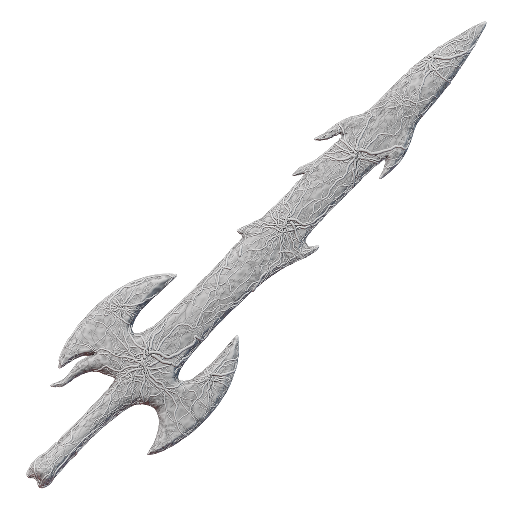 All-Black the Necrosword - 3D Print Model – Wireframe