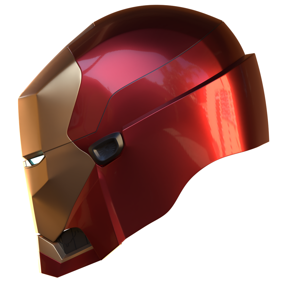 VEK3D Ironman Mark 35 Red Snapper Helmet File – Wireframe