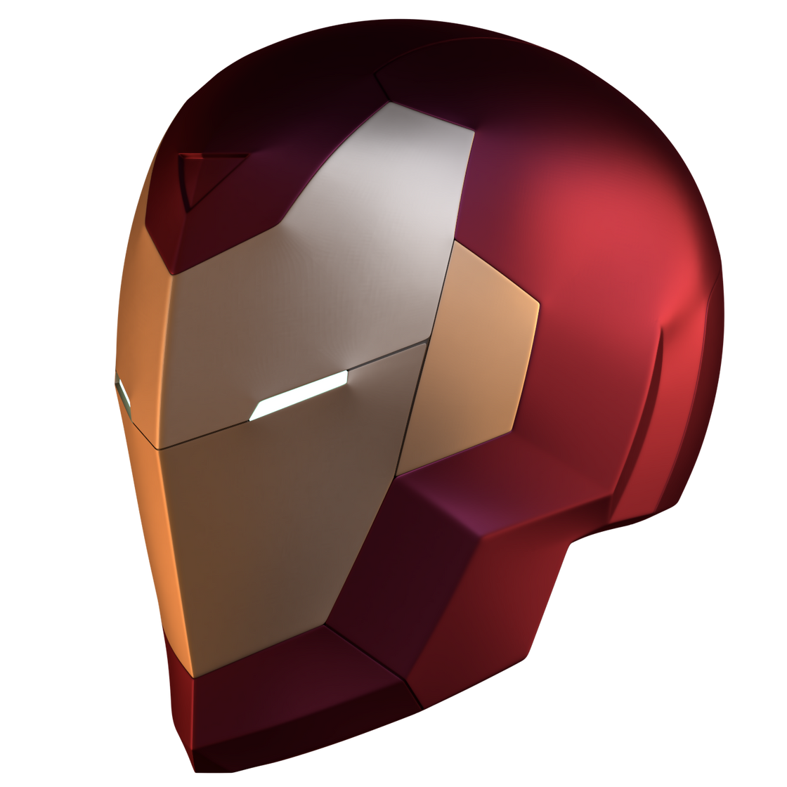 VEK3D Ironman Model 51 Prime Helmet File – Wireframe