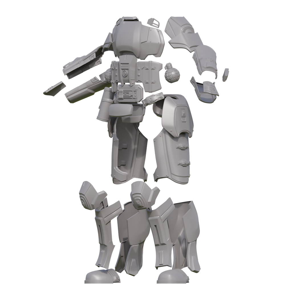 Halo 3 ODST "We Are ODST" Armor 3D Print Files – Wireframe