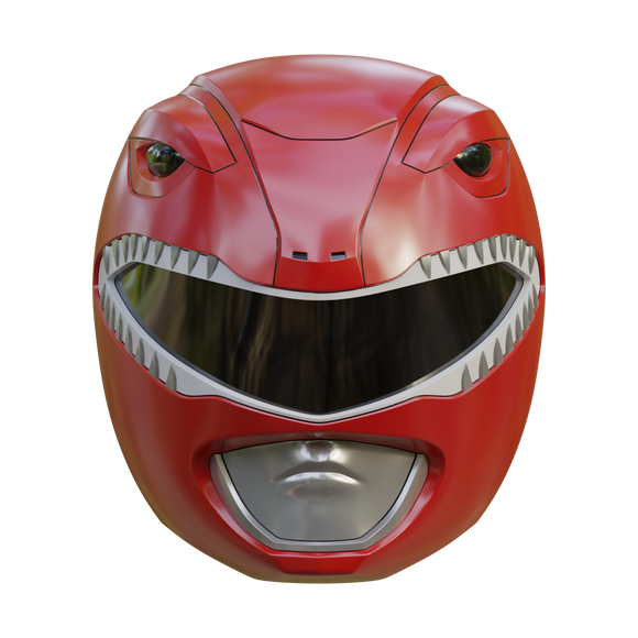Red Ranger MMPR Helmet - 3D Print Model – Wireframe