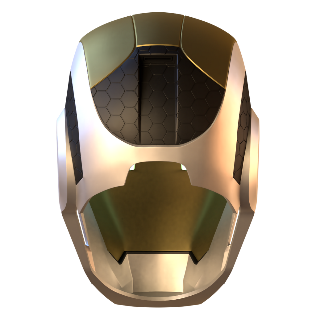 VEK3D Ironman Mark 39 Starboost Helmet File – Wireframe