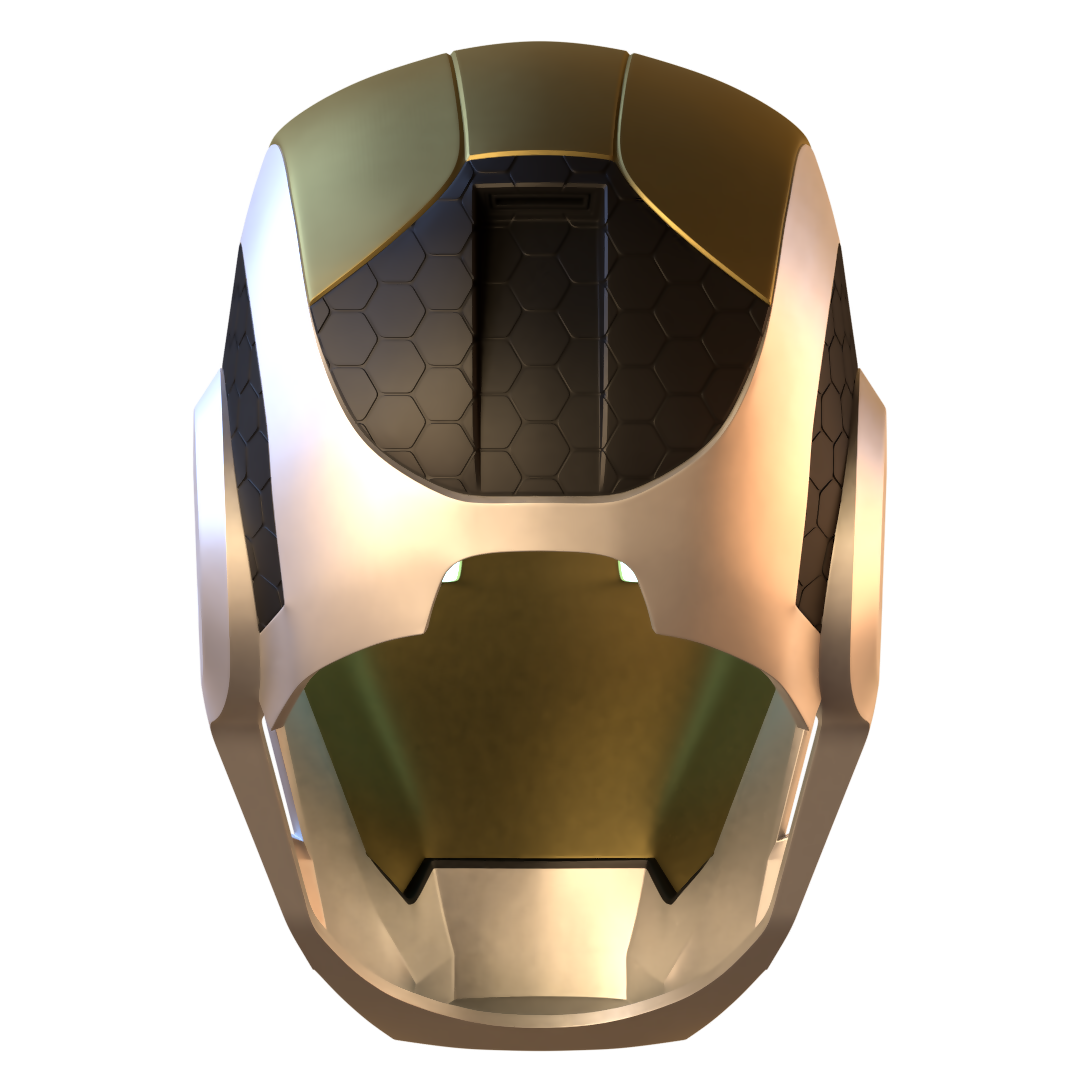 VEK3D Ironman Mark 39 Starboost Helmet File – Wireframe