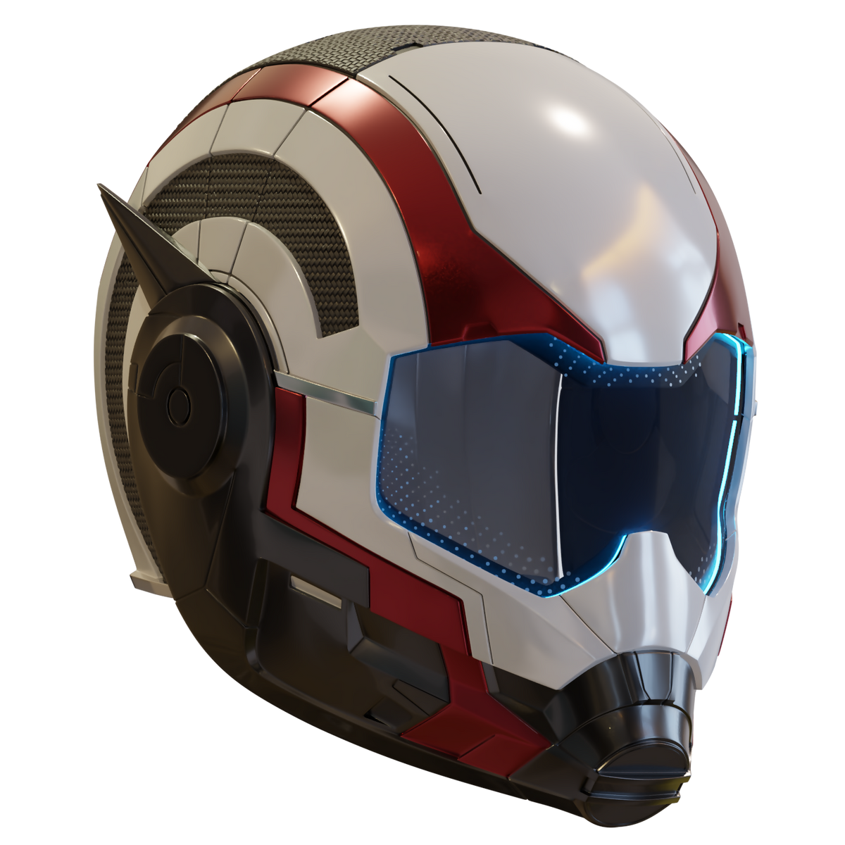 Ant Man Quantum Time Travel Helmet - 3D Print Model – Wireframe